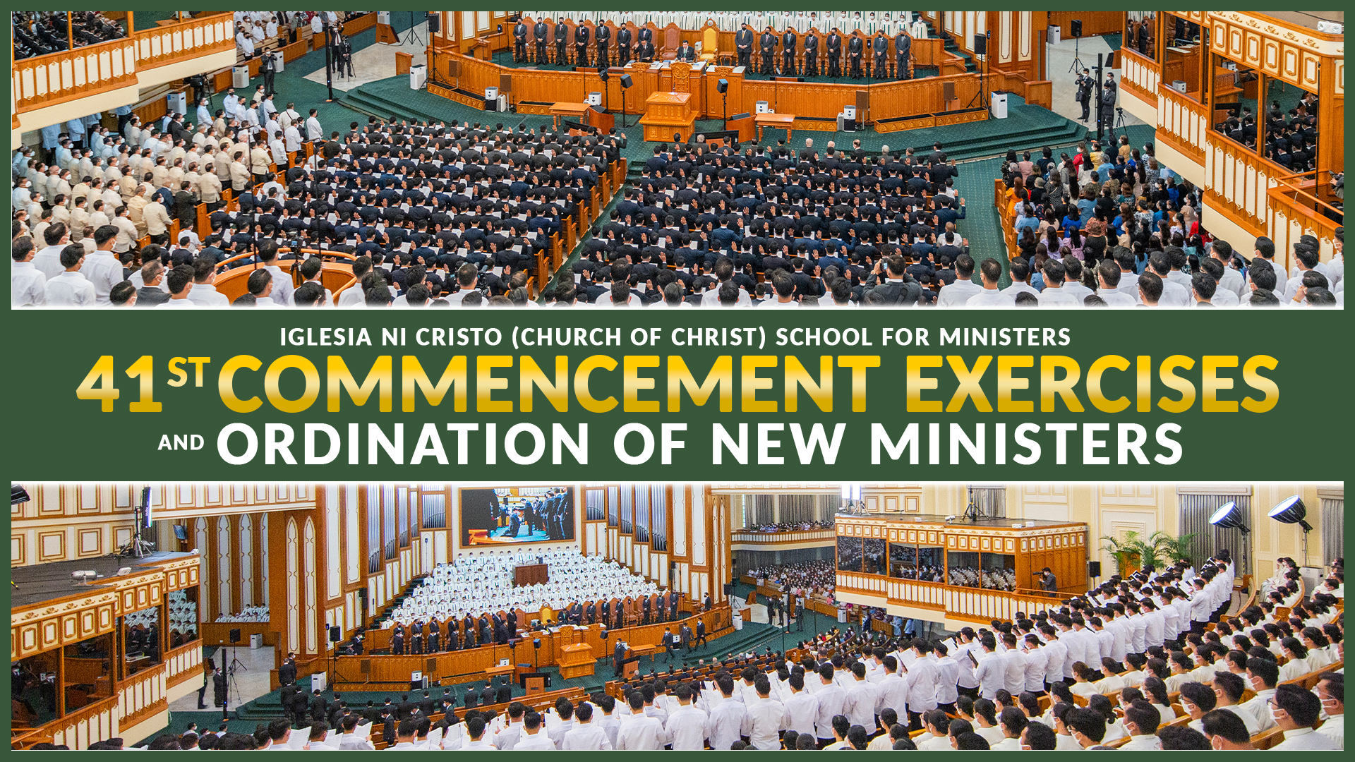 Ordination of Ministers, Recognitions, and 41st Commencement Exercises ...